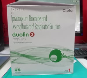 Duolin 3 Respules | Levosalbutamol & Ipratropium Nebulizer Solution ...